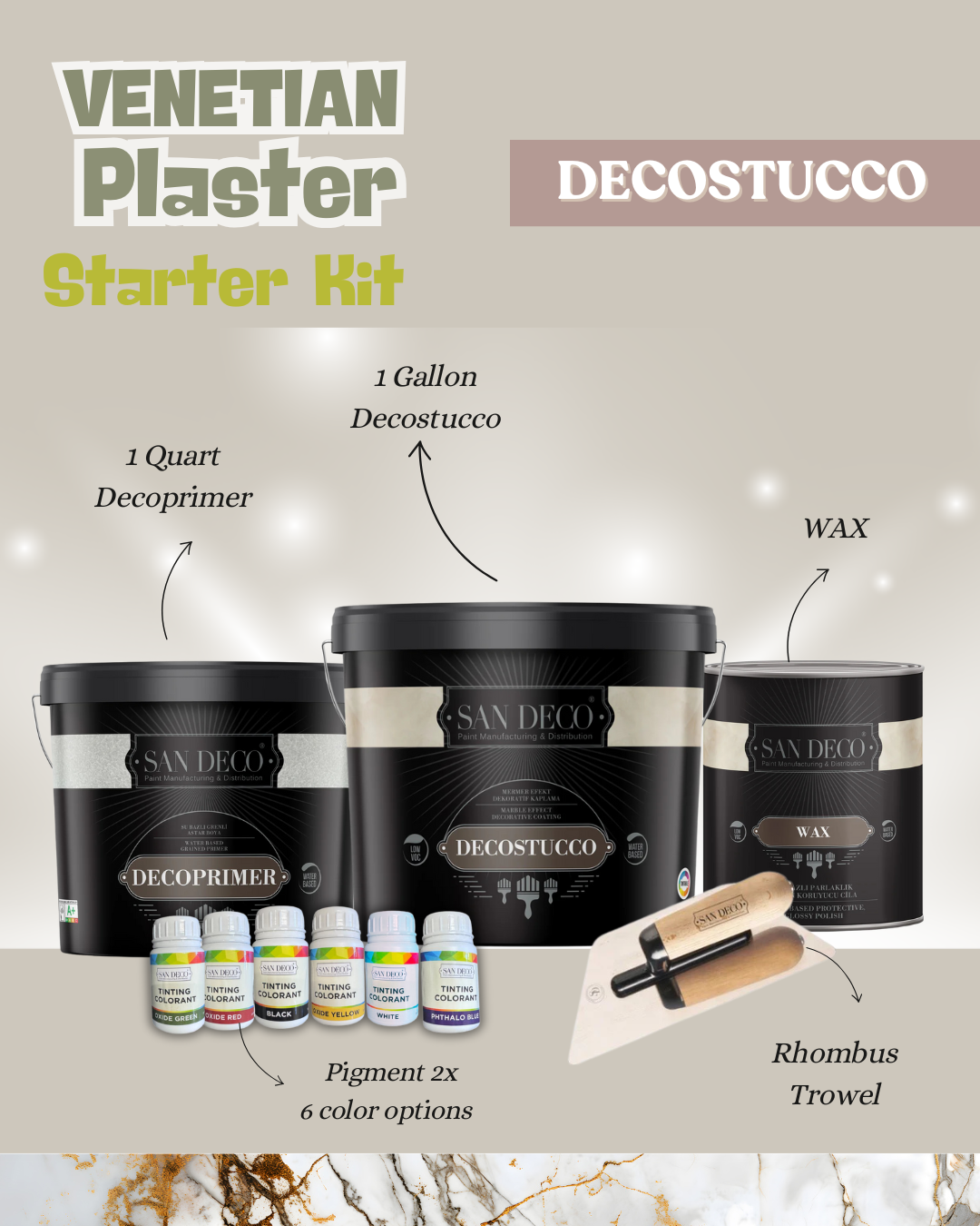 Venetian Plaster Starter Kit – Sandeco